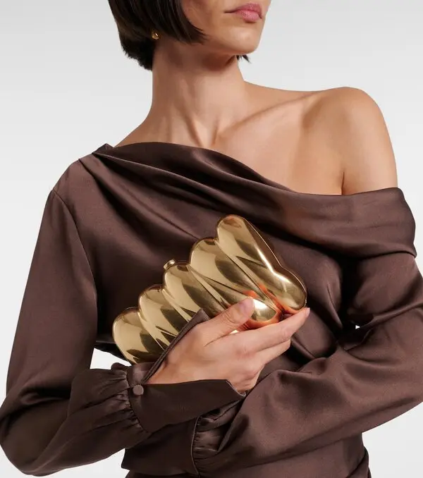 Simkhai Reya Clutch - Gold
