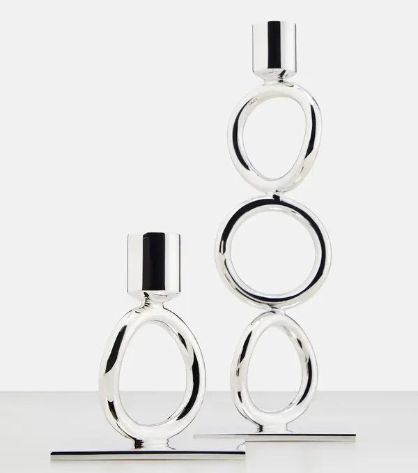 Christofle Vertigo Candle Holder Andrée Putman - Silver