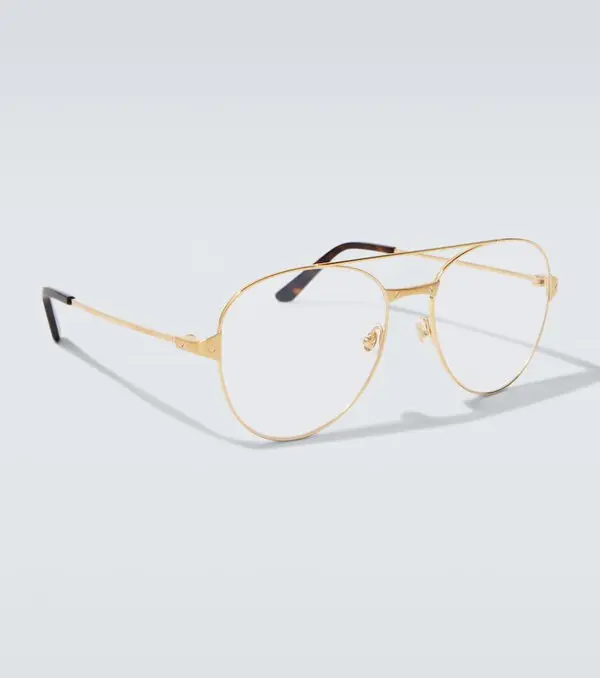 Cartier Santos De Aviator Glasses