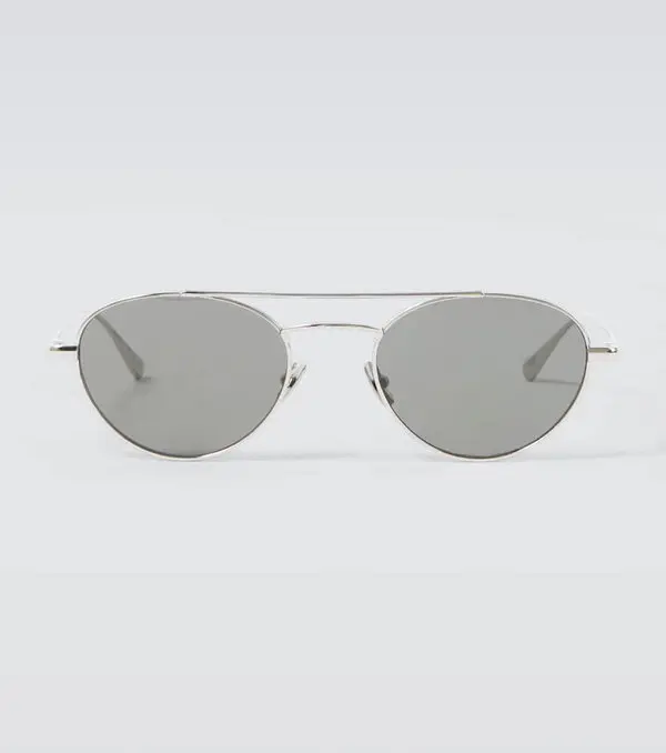 Saint Laurent Sl 97 Aviator Sunglasses - Silver