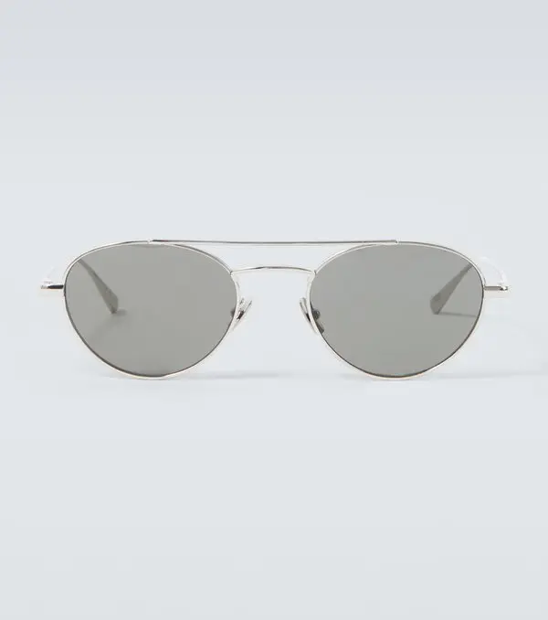 Saint Laurent Sl 97 Aviator Sunglasses - Silver