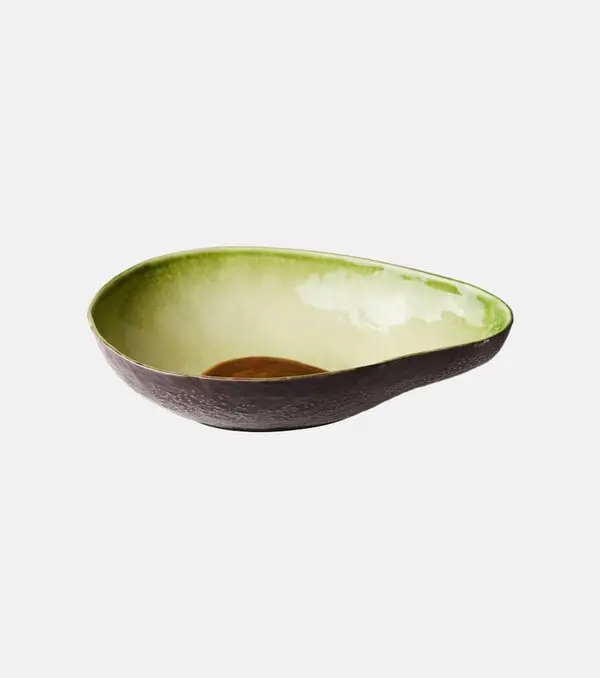 BORDALLO PINHEIRO Tropical Fruits Avocado Earthenware Salad Bowl - Green