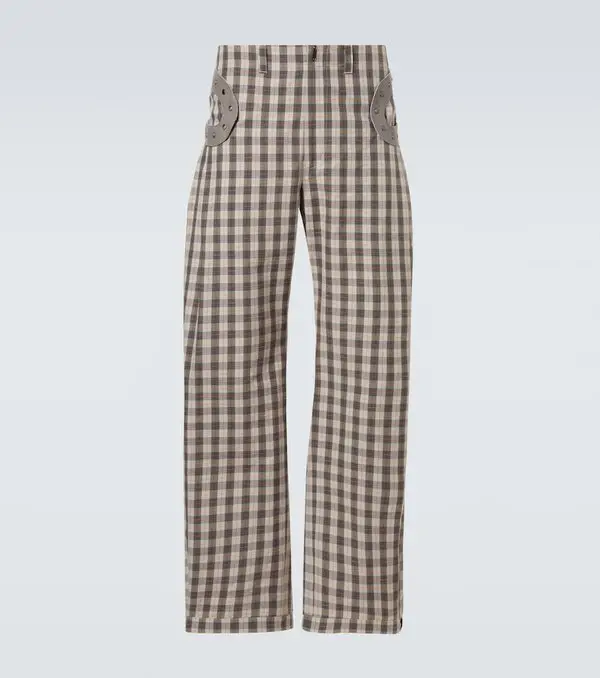 KIKO KOSTADINOV Fitz Wide-leg Pants - Grey