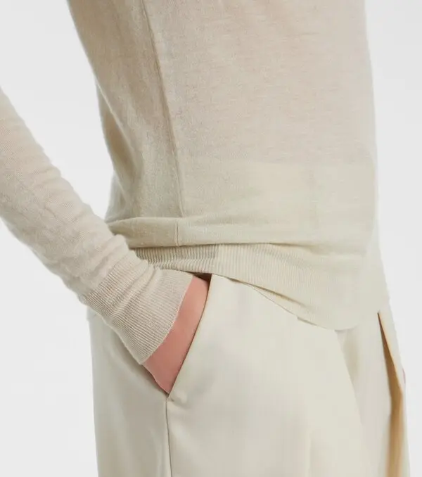 JOSEPH Cashmere Crewneck Sweater - Beige