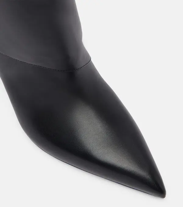 Balmain Twist 95 Leather Knee-high Boots