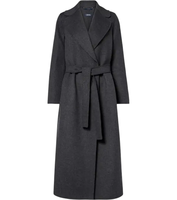 Max Mara Poldo Virgin Wool Wrap Coat