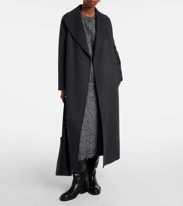 Max Mara Poldo Virgin Wool Wrap Coat
