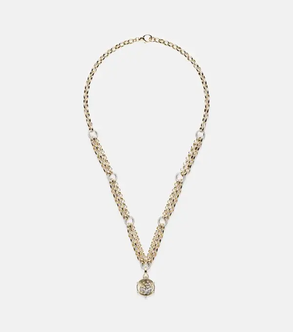 FOUNDRAE 18kt Yellow Pendant Necklace With Diamonds - Gold