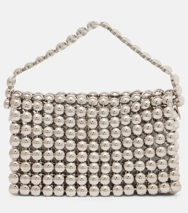 AQUAZZURA Cosmic Small Beaded Shoulder Bag