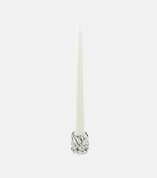 Christofle Babylone -plated Candle Holder - Silver