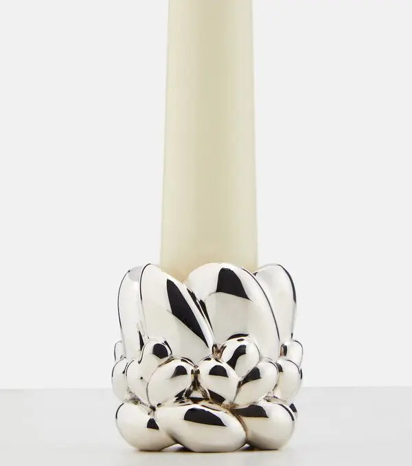 Christofle Babylone -plated Candle Holder