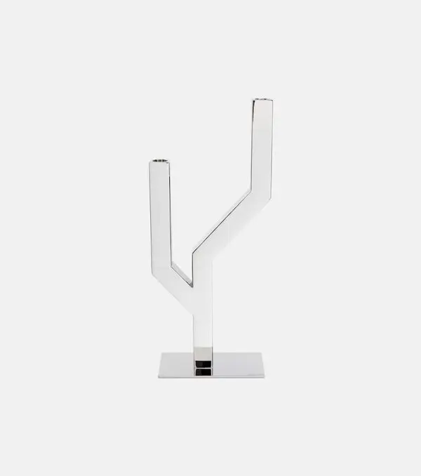 Christofle Arborescence Stainless Steel Candle Holder - Silver