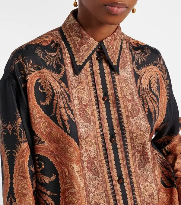 Zimmermann Hypnotic Silk Shirt - Multicoloured