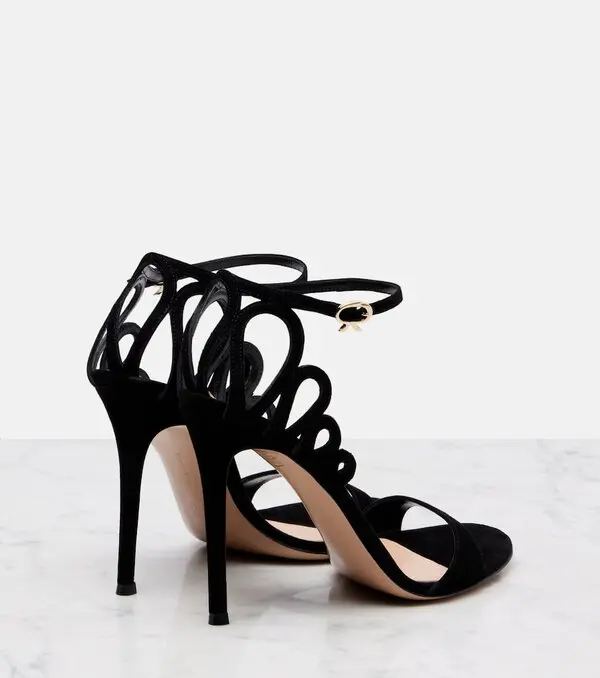 GIANVITO ROSSI 105 Suede Sandals