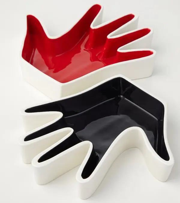 CASSINA Impronta Mano Ceramic Decorative Tray - Black