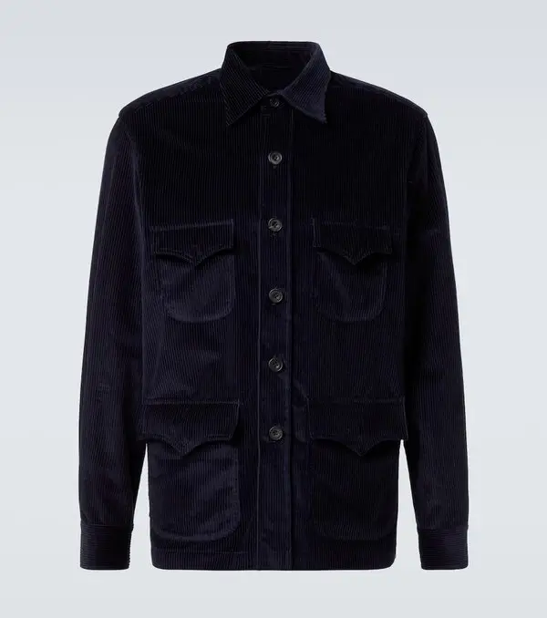 Rubinacci Cotton Corduroy Western Shirt