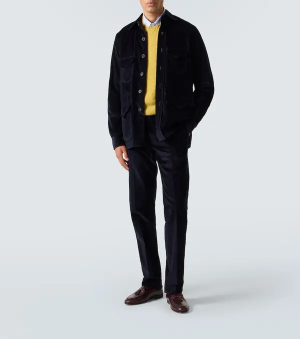 Rubinacci Cotton Corduroy Western Shirt