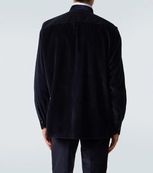 Rubinacci Cotton Corduroy Western Shirt