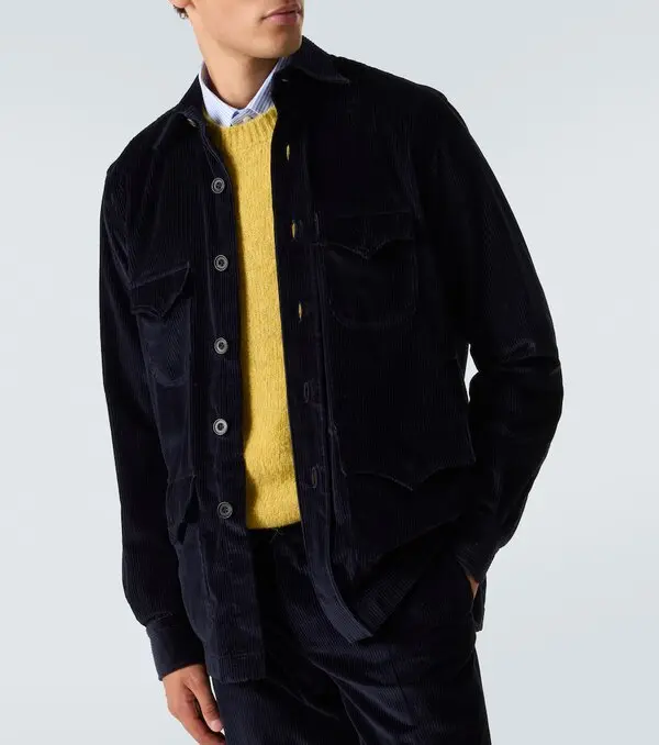 Rubinacci Cotton Corduroy Western Shirt