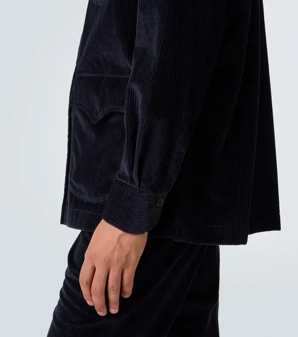 Rubinacci Cotton Corduroy Western Shirt