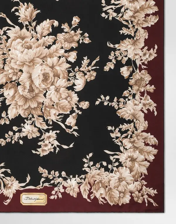 Dolce & Gabbana 90x90 Silk Twill Scarf - Print
