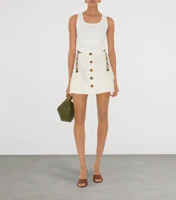 Burberry Cotton Festival Tank Top - Ivory