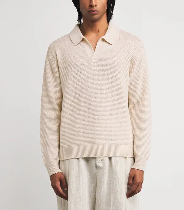 FRAME Wool-silk Open Collar Sweatshirt