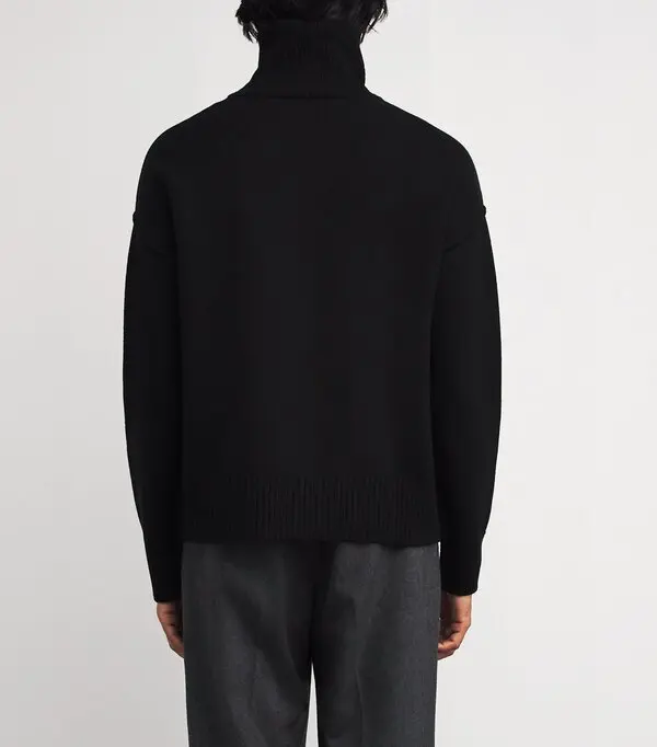 AMI Paris Virgin Wool De Coeur Rollneck Sweater