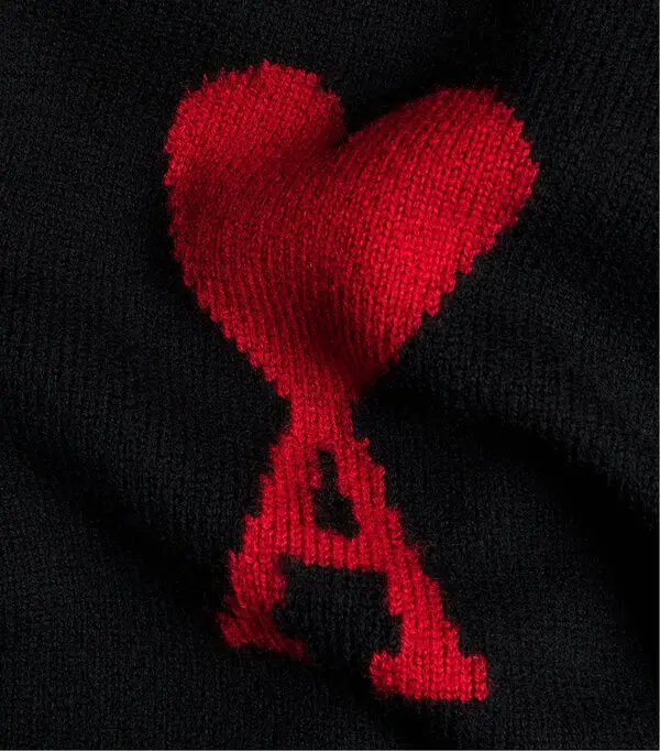 AMI Paris Virgin Wool De Coeur Rollneck Sweater