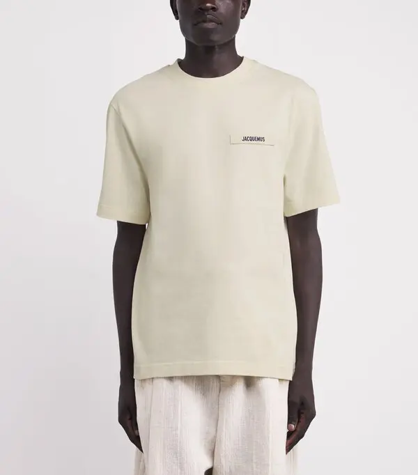 Jacquemus Grosgrain Logo T-shirt - Beige