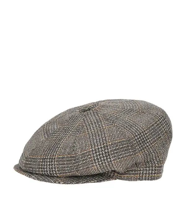 Borsalino Wool Cesare Flat Cap - Grey