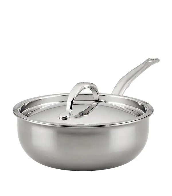 HESTAN Stainless Steel Nanobond Saucepan With Lid - Silver