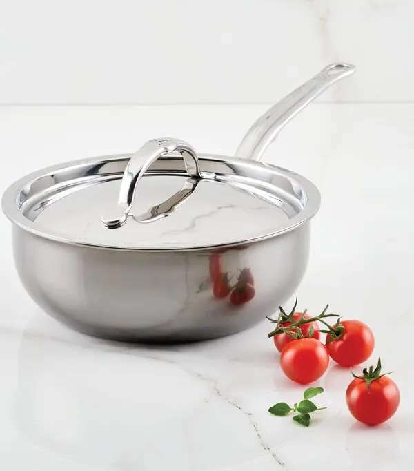 HESTAN Stainless Steel Nanobond Saucepan With Lid