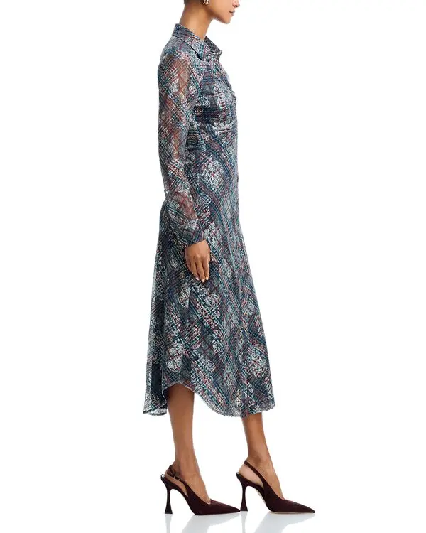 Ramy Brook Wyatt Plaid Button-front Midi Dress