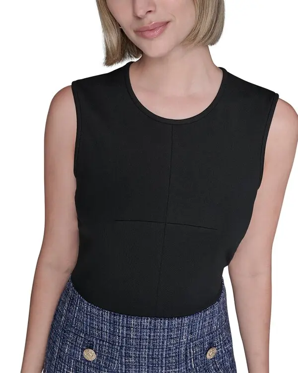 Karl Lagerfeld Paris Mixed Media Dress