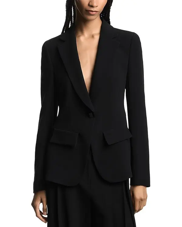 Emporio Armani Single Button Notched Lapel Blazer