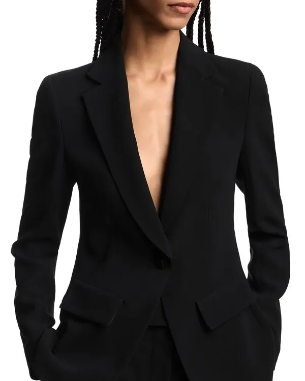 Emporio Armani Single Button Notched Lapel Blazer