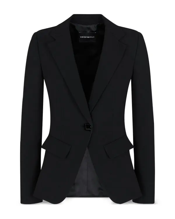 Emporio Armani Single Button Notched Lapel Blazer