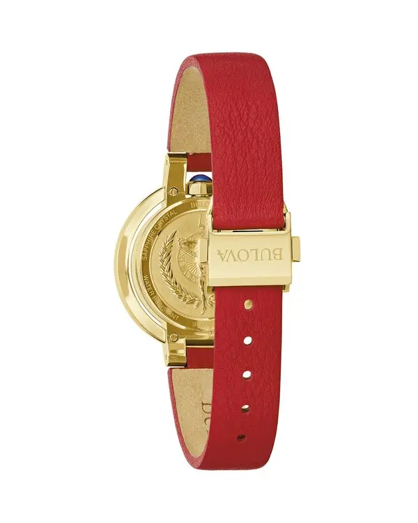 Bulova Classic Rubaiyat Watch, 30.5mm - Red/red
