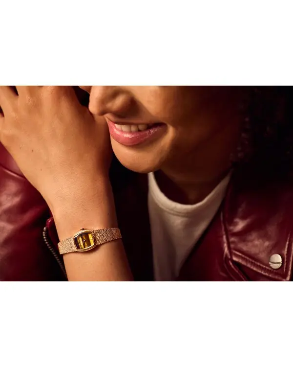 Bulova Classic Goddess Of Time Watch - Brown/gold