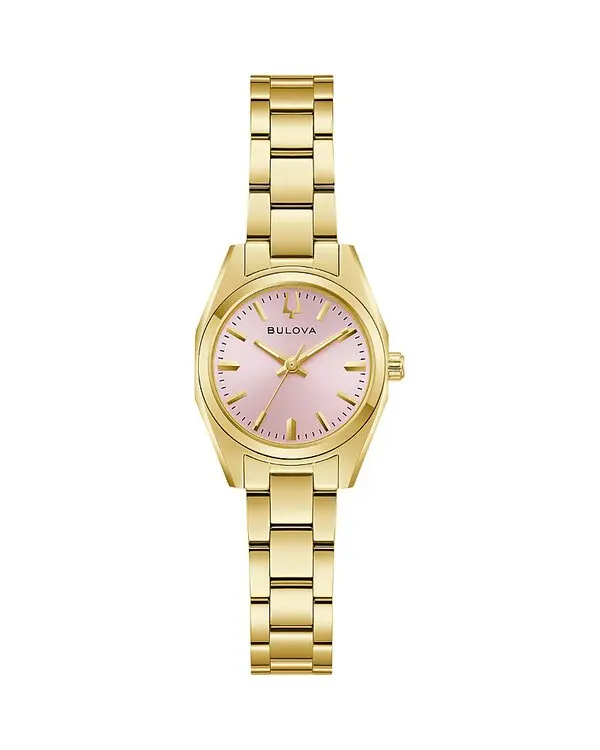 Bulova Classic Surveyor Watch, 22.7mm - Pink/gold