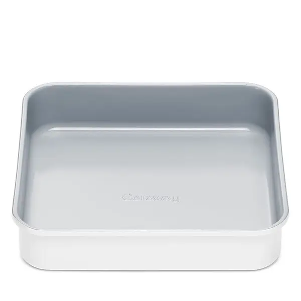 CARAWAY Iconics Nonstick Ceramic Square Pan - White/gold