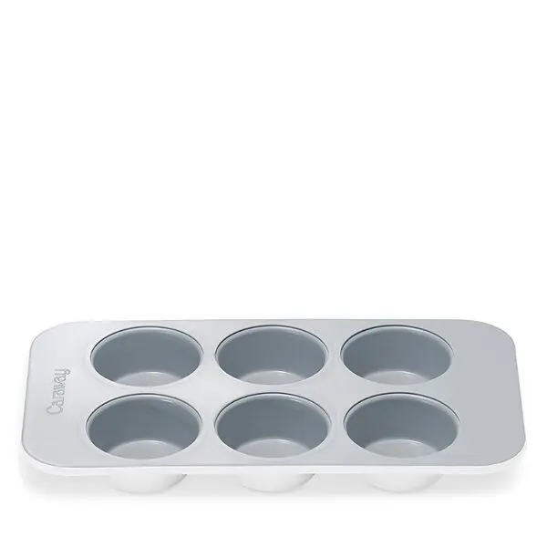 CARAWAY Iconics 6 Cup Muffin Pan - White/gold