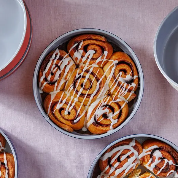 CARAWAY Non-stick Ceramic Circle Pan - Black/gold