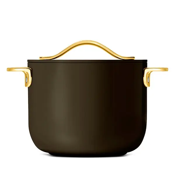 CARAWAY Cookware+ Petite Cooker With Lid - Black/gold