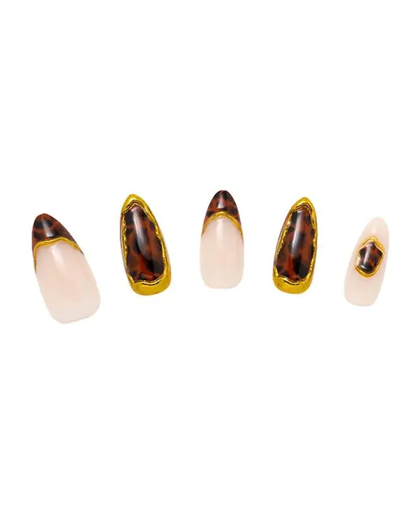 NAIL REFORMATION Press On Nails - Brown And Black
