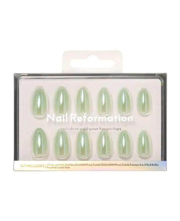 NAIL REFORMATION Press On Nails - Mint Glaze