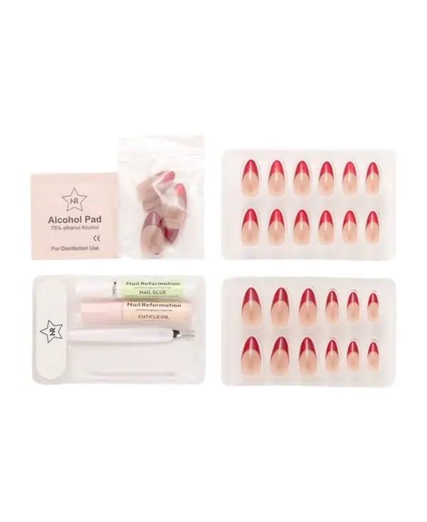 NAIL REFORMATION Press On Nails - Ruby Sparkle