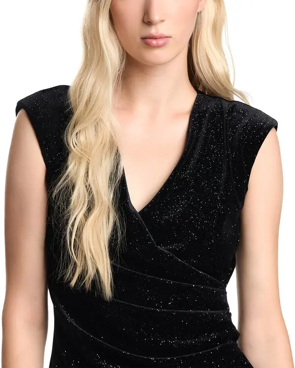 Emporio Armani Sparkle Draped Dress