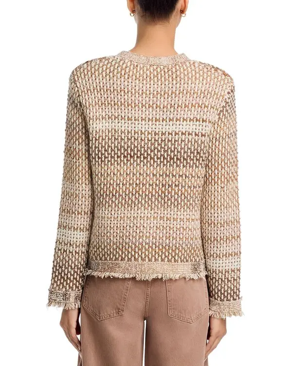 Veronica Beard Sariyah Knit Jacket - Desert Khaki Multi
